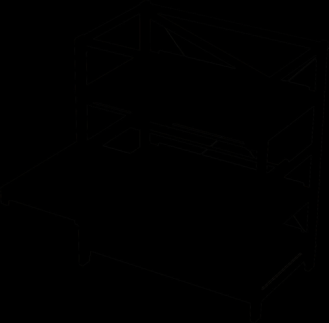 Compact Storage Units - 4 Shelf levels. 70% extraction. | BITO